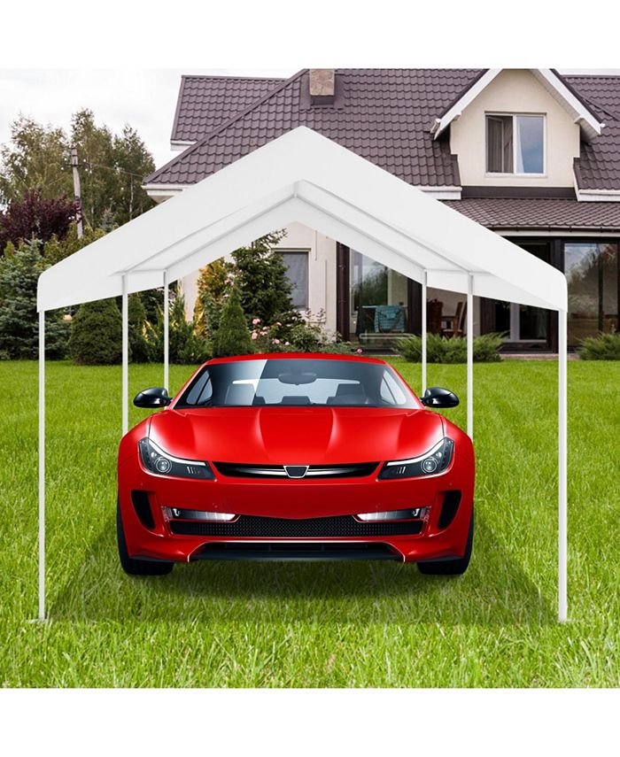 Slickblue 10 x 20 Feet Steel Frame Portable Car Canopy Shelter - Macy's