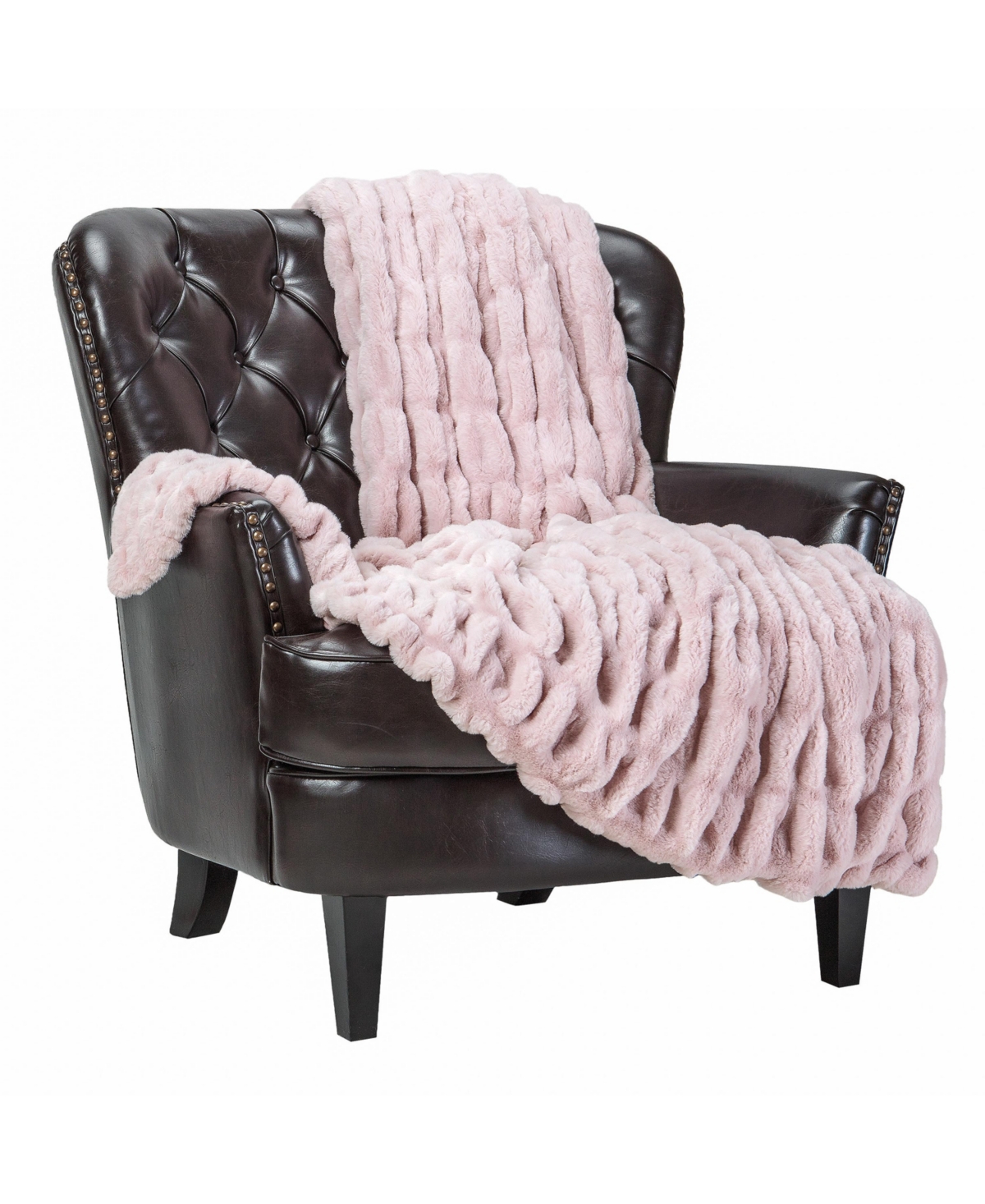 Click here for Chanasya Premium Ruched Faux Fur Throw Blanket - L... prices
