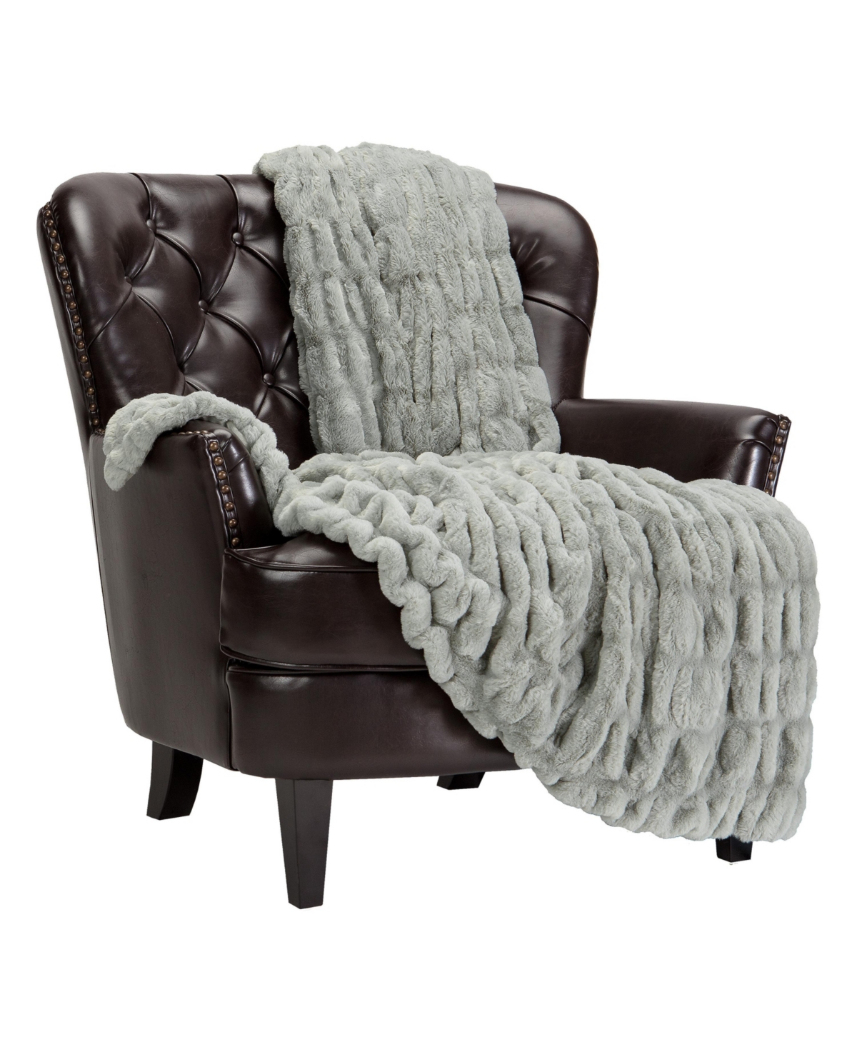 Click here for Chanasya Premium Ruched Faux Fur Throw Blanket - L... prices
