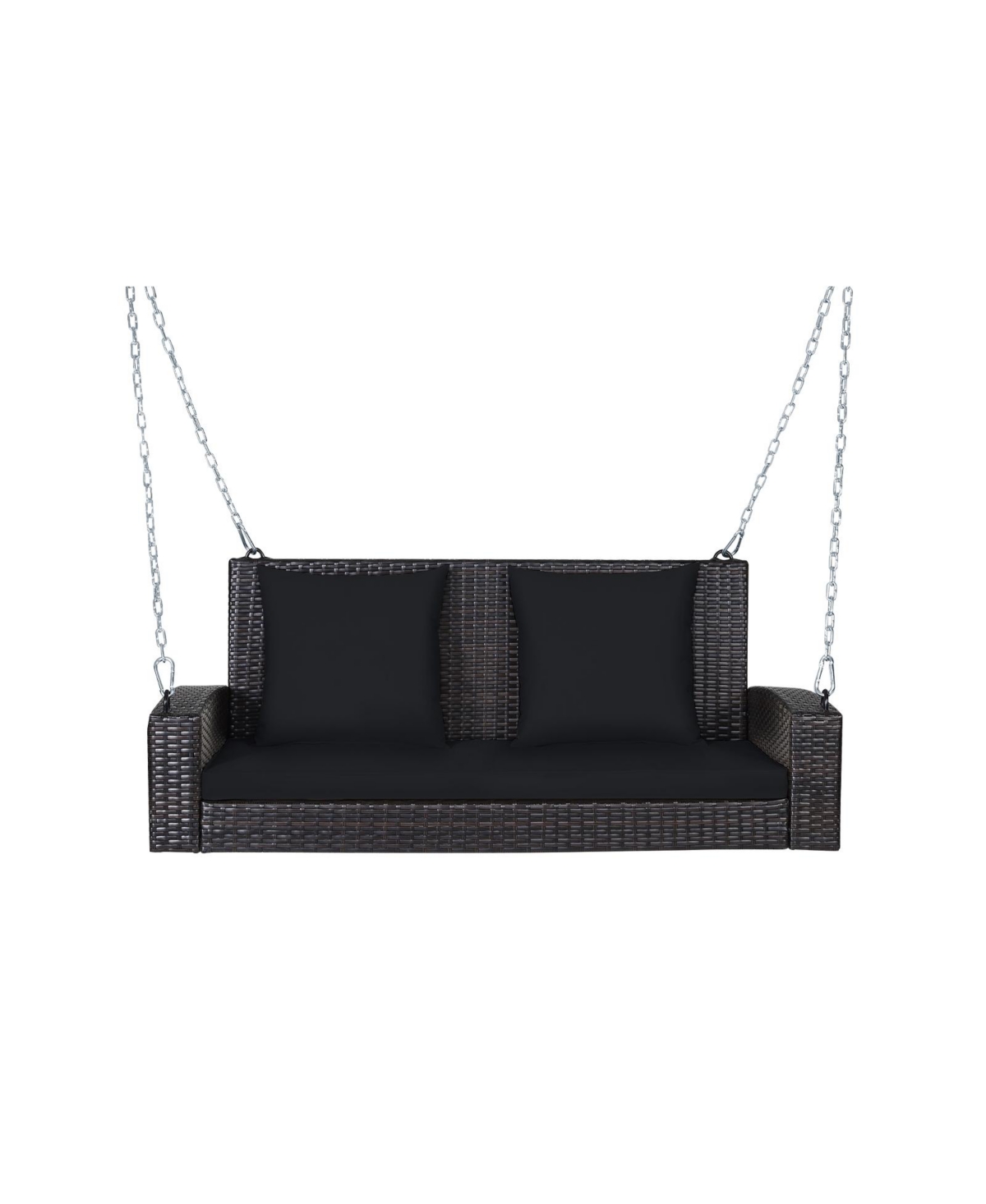 Click here for Slickblue 2-Person Patio Rattan Porch Swing with C... prices