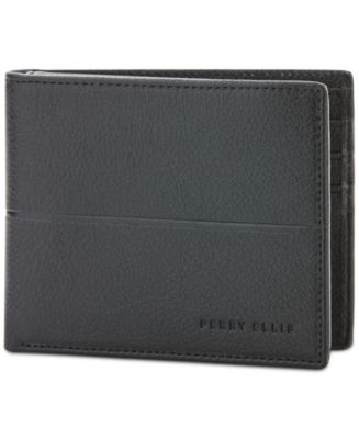 Perry Ellis Portfolio Men's Faux-Leather Trifold Passcase Wallet - Macy's
