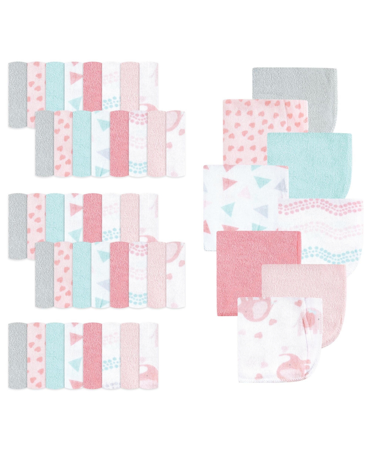 Click here for Luvable Friends Infant Girl Cotton Rich Washcloths... prices