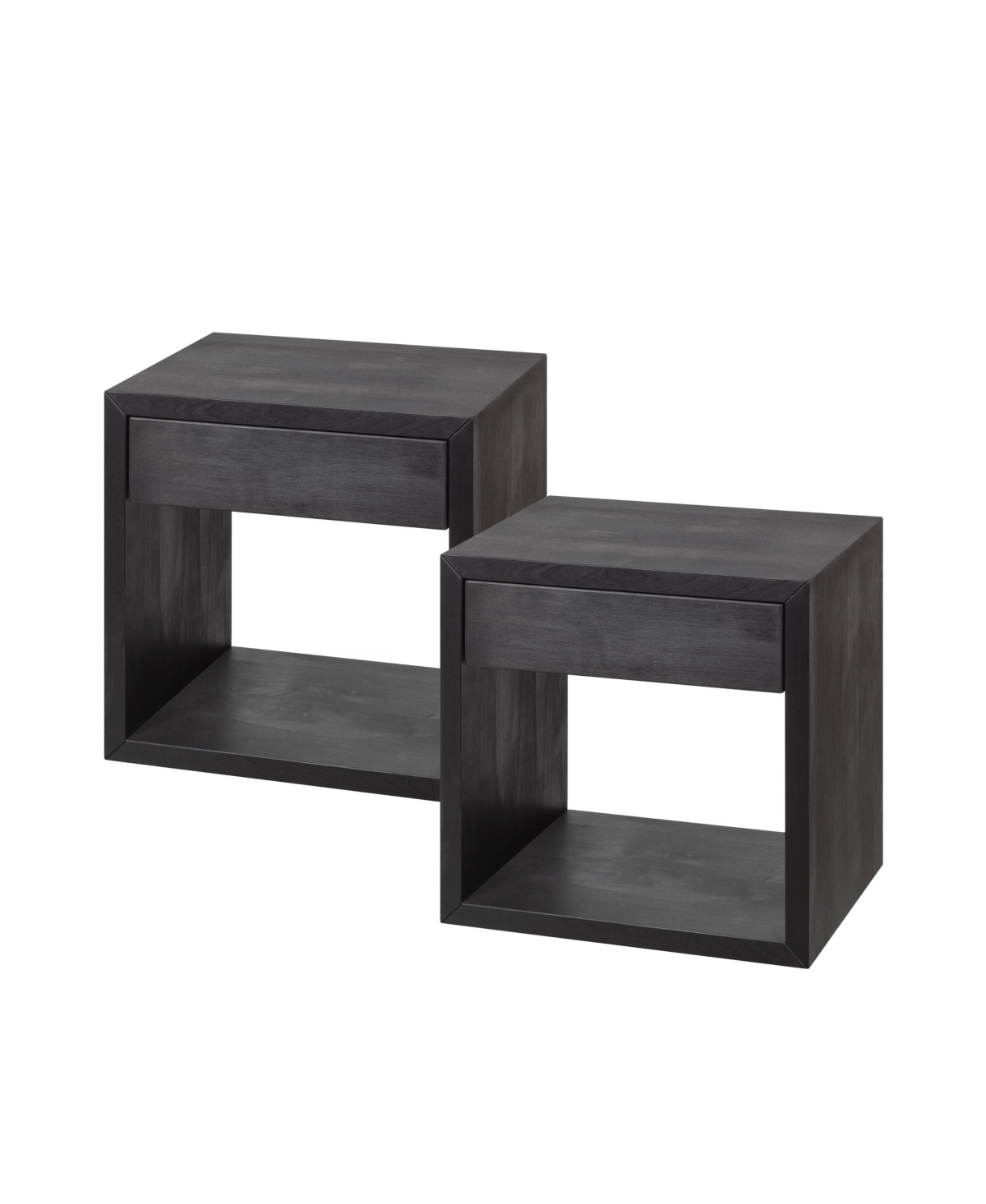 Click here for Woodek Floating Nightstand  Set Of 2 Medium Mid-Ce... prices