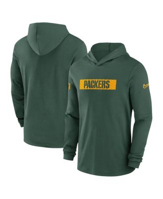 Nike Men's Green Green Bay Packers Sideline Hoodie Performance Long Sleeve T-Shirt - Macy's
