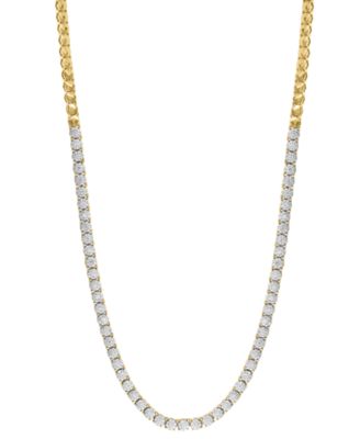 EFFY® Diamond Bead Chain 18" Tennis Necklace (2-7/8 ct. t.w.) in 14k ...