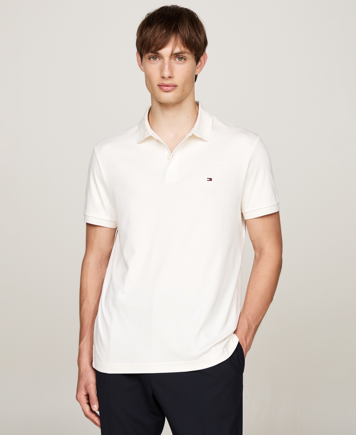 Click here for Tommy Hilfiger Mens Regular-Fit Liquid Cotton Coll... prices