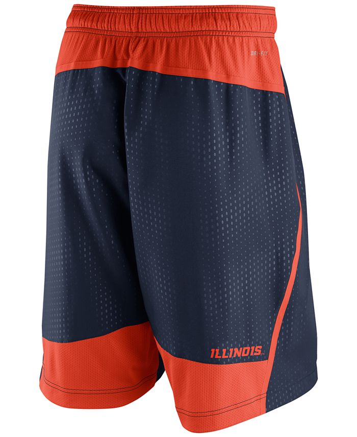 Nike Men's Illinois Fighting Illini Fly XL Shorts - Macy's