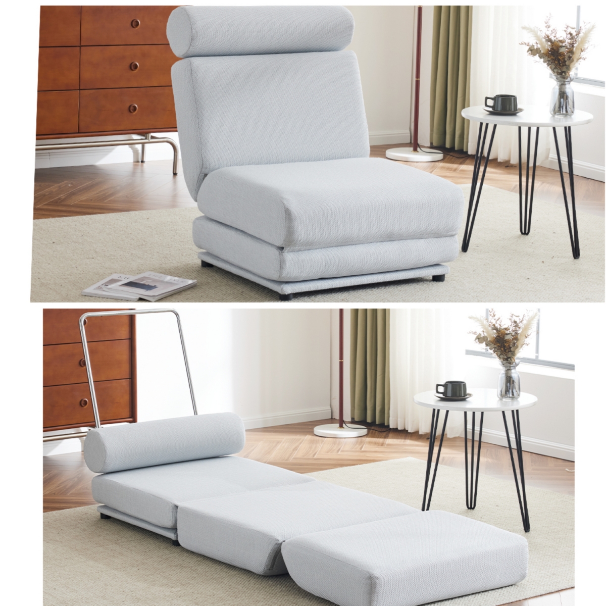 Click here for Streamdale Furniture Foldable Sofa Bed with Pillow... prices