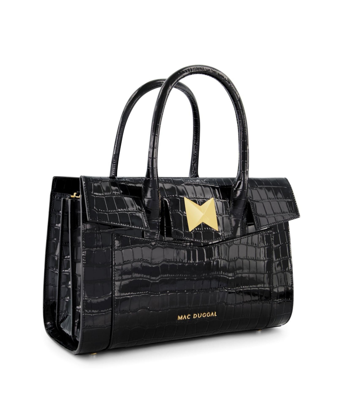 Click here for Gold Plated Hardware Crocodile Embossed Leather To... prices