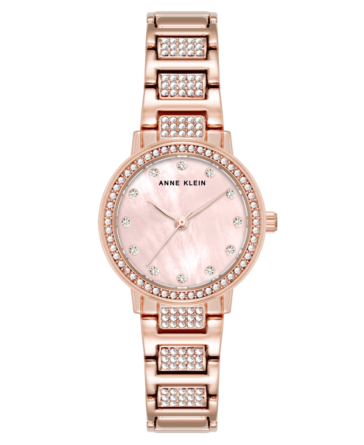 Click here for Anne Klein Womens Quartz Crystal Embellished Rose... prices