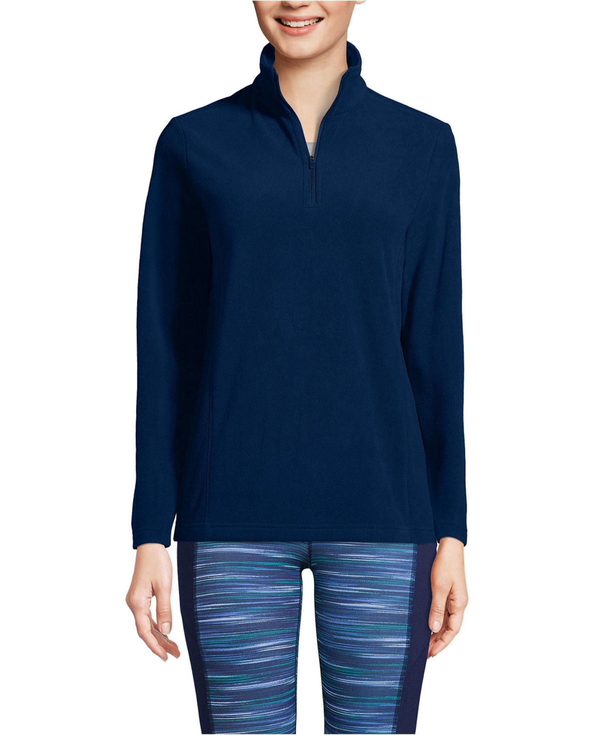 Click here for Lands End Womens Tall Fleece Quarter Zip Pullover... prices