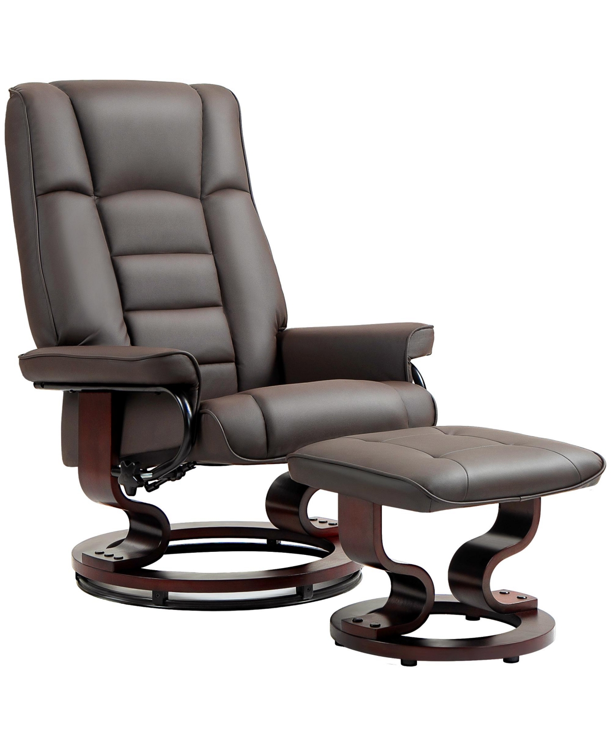 Click here for Homcom Swivel Recliner with Ottoman  Faux Leather... prices