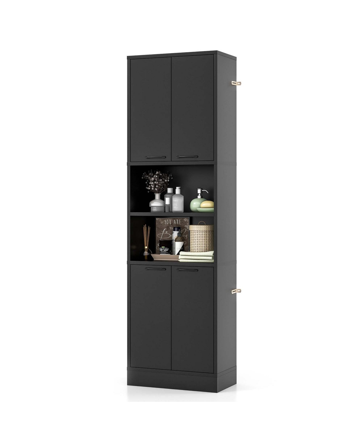 Click here for Costway 75" Tall Bathroom Storage Cabinet wit... prices