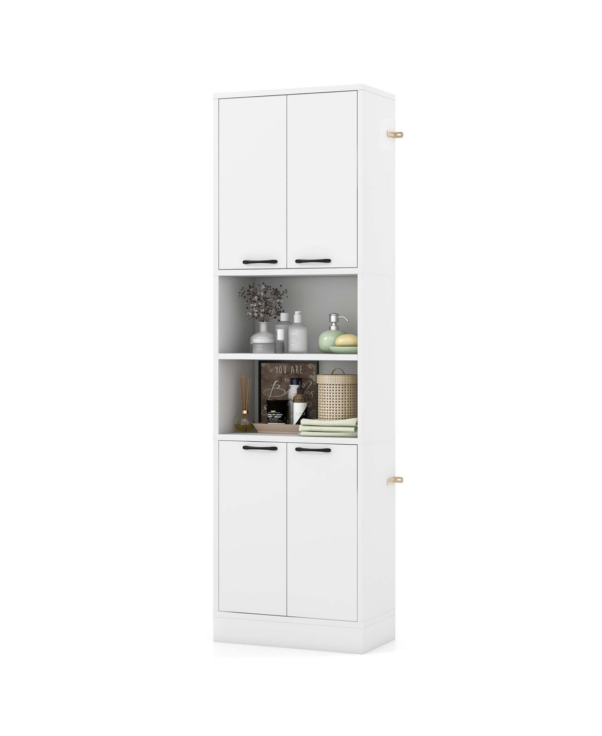 Click here for Costway 75" Tall Bathroom Storage Cabinet wit... prices