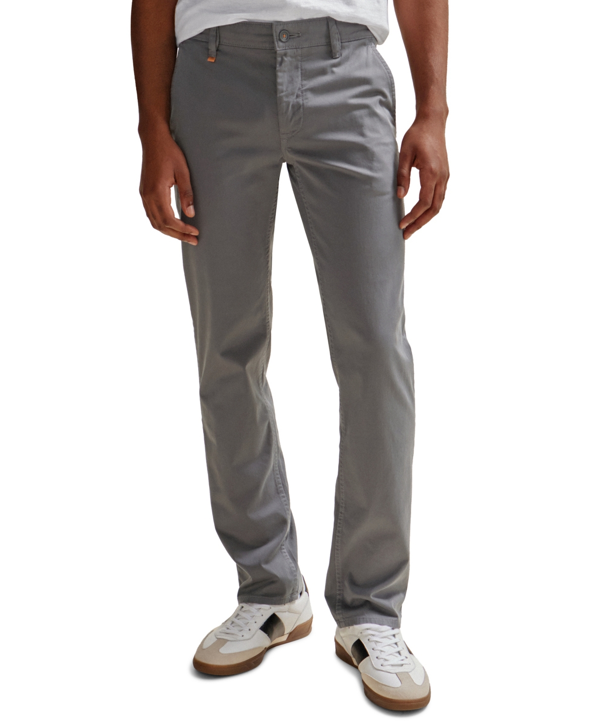 Click here for Boss by Hugo Boss Mens Slim-Fit Trousers - Dark Gr... prices