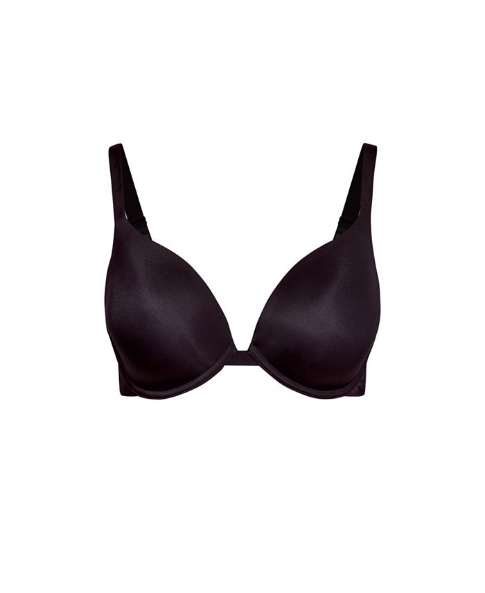 AVENUE Plus Size Underwire Basic Plunge Neckline Bra - Macy's