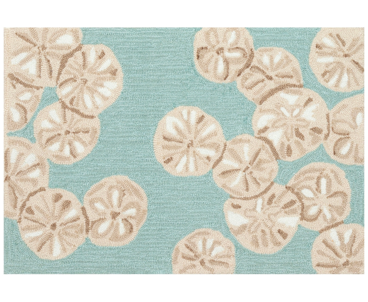 Click here for Liora Manne Capri Sea Biscuit 26x4 Area Rug - Aqua prices
