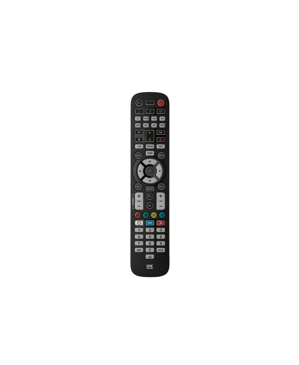 Click here for Essential 8 Antimicrobial Remote Control - Black prices