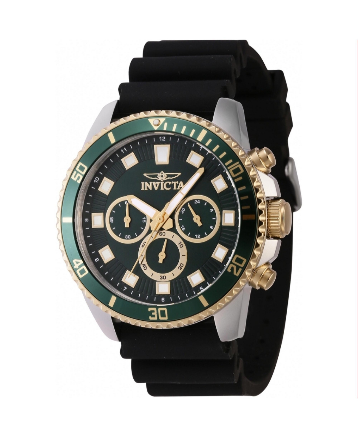 Invicta Men's 46127 Pro Diver Quartz Chronograph Green Dial Watch ...