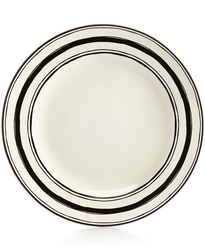 Lenox Around The Table Collection Stoneware Stripe Dinner Plate - Macy's
