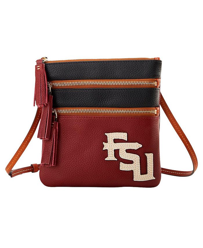 Dooney & Bourke Florida State Seminoles Infield Triple Zip Crossbody ...