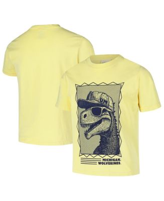 Comfortwash Big Boys and Girls Maize Michigan Wolverines Dino Cap T ...