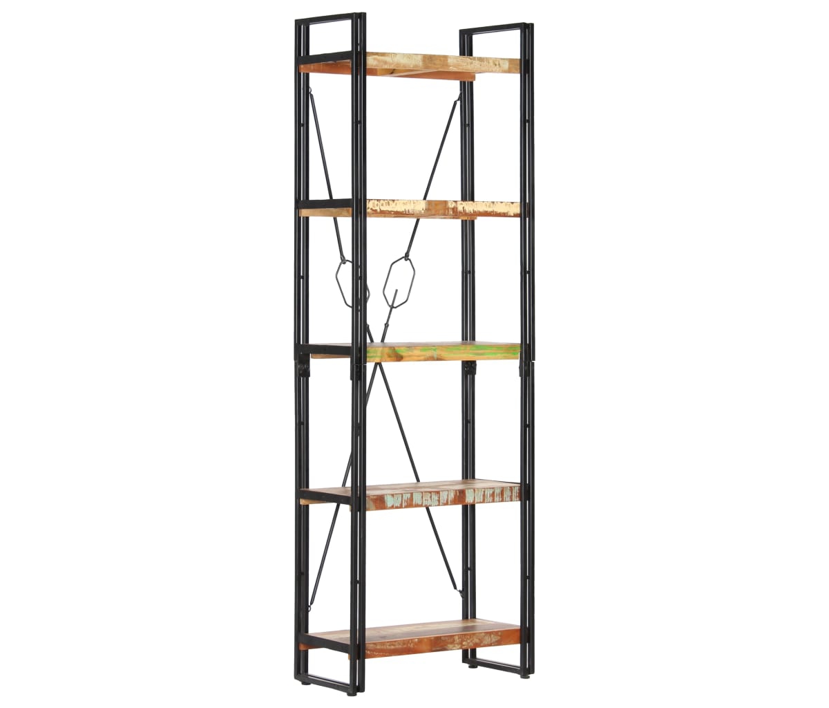 Click here for 5-Tier Bookcase 23.6x11.8x70.9 Solid Reclaimed Woo... prices