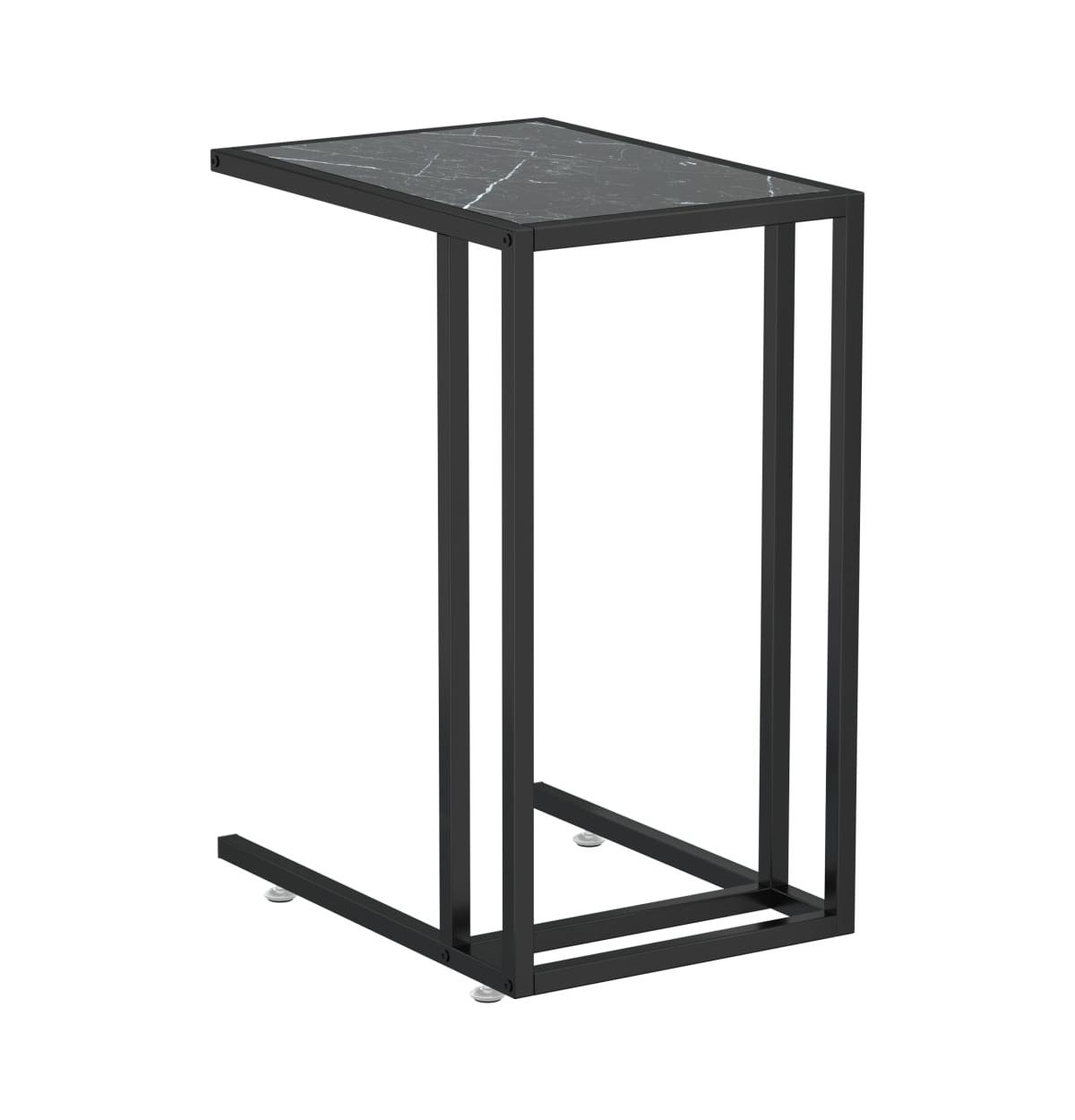 Click here for vidaXL Computer Side Table Black Marble 19.7x13.8x... prices
