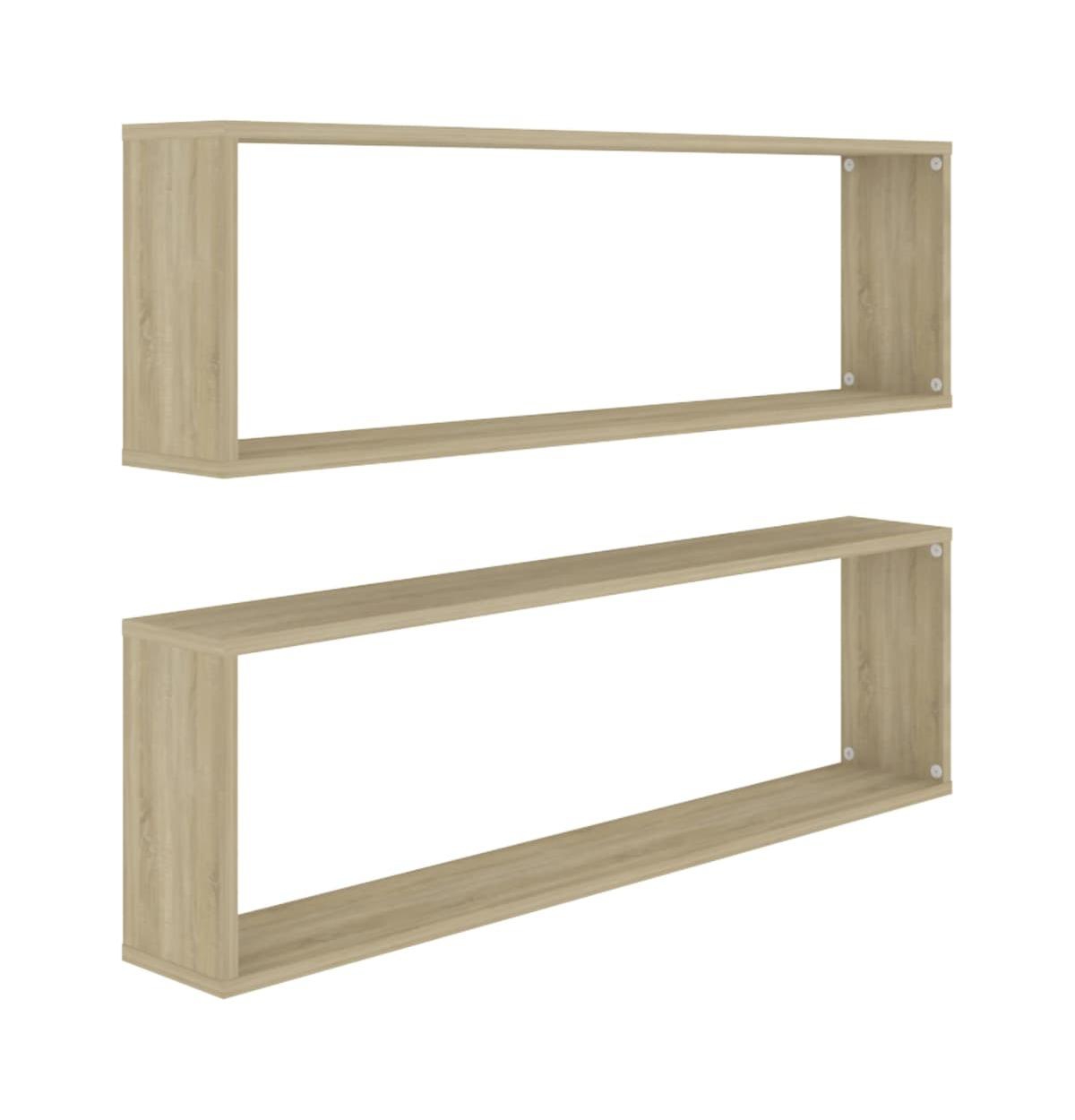 Click here for vidaXL Wall Cube Shelves 2 pcs Sonoma Oak 39.4x5.9... prices