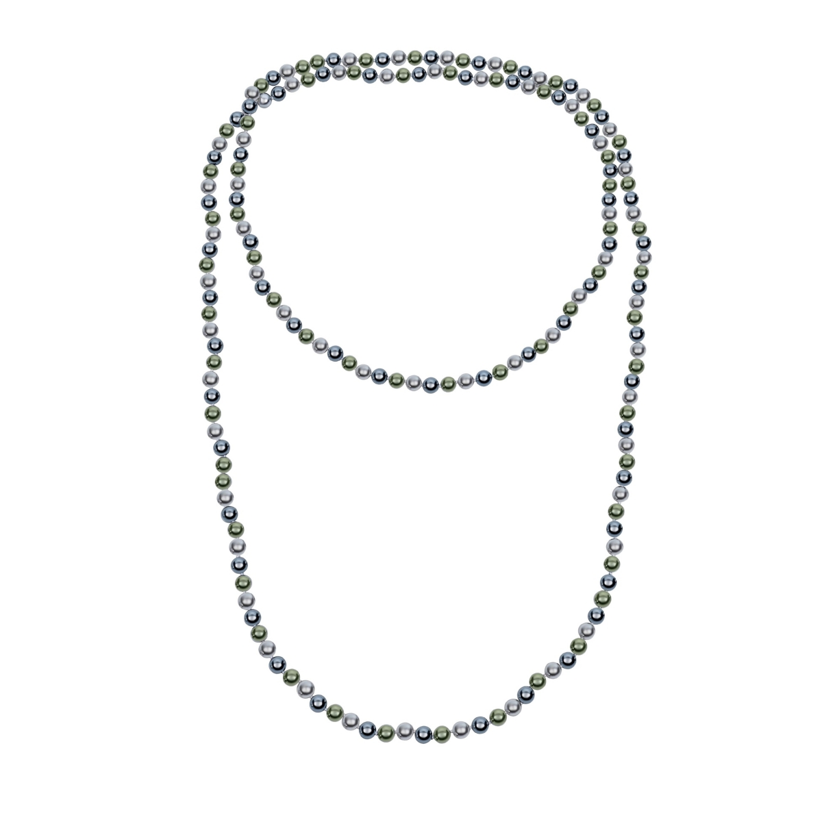 Click here for Bling Jewelry Hand Knotted 62 Inch Multicolor Simu... prices