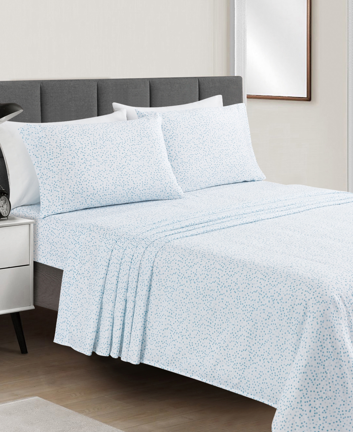 Click here for Sunham Microfiber Easy Care Printed 4-Pc. Sheet Se... prices