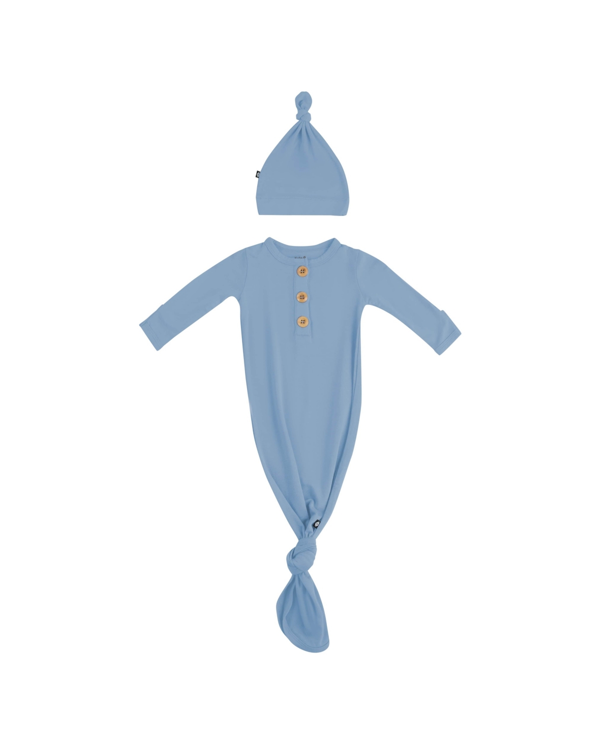 Click here for Kyte Baby Baby Girls Knotted Gown with Hat Set - S... prices