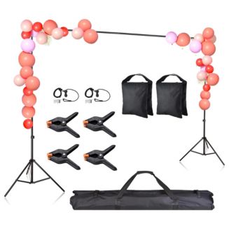 8.5' x 10' Adjustable Photography Background Backdrop Stand Support ...