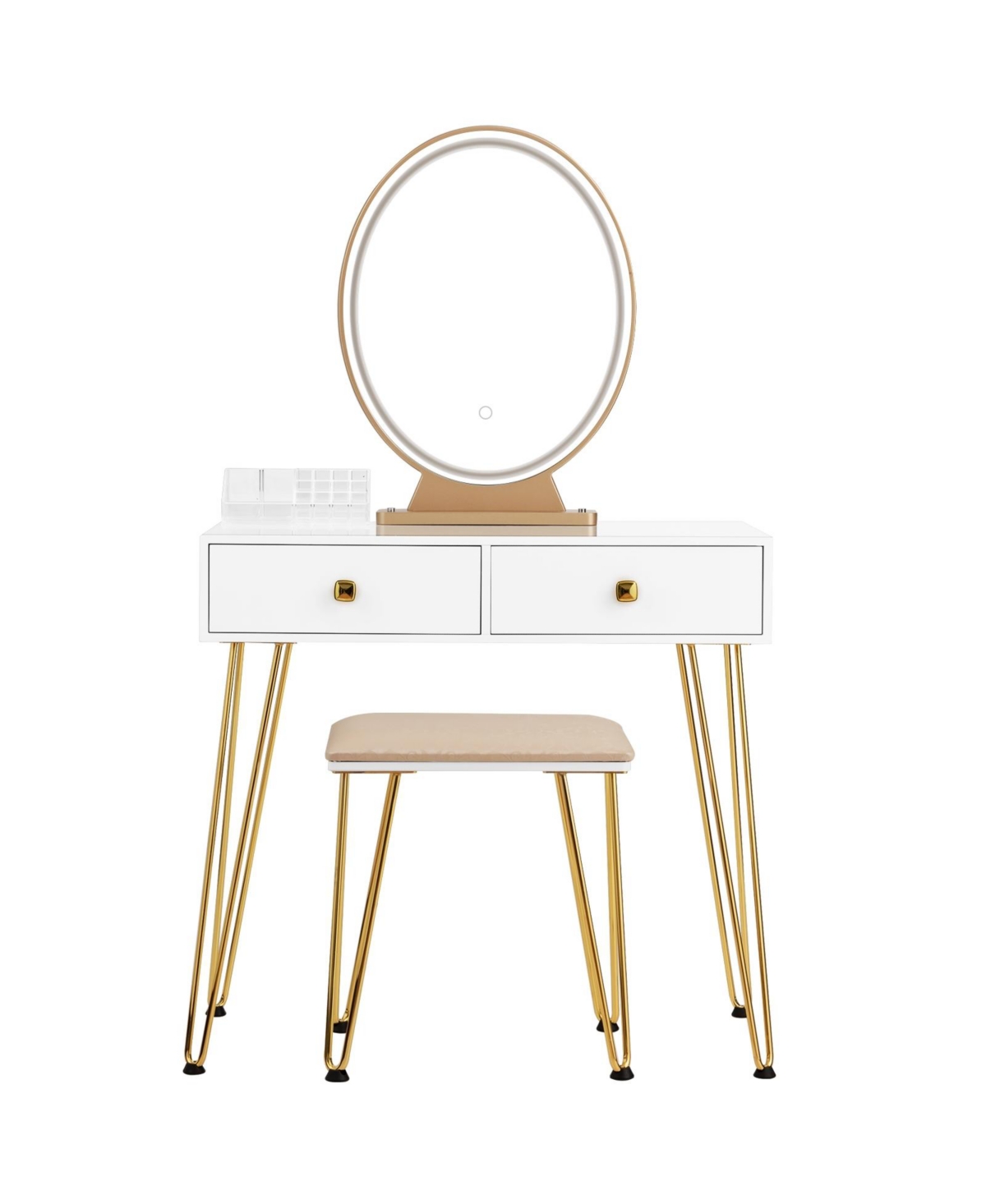 Click here for Industrial Makeup Dressing Table with 3 Lighting M... prices