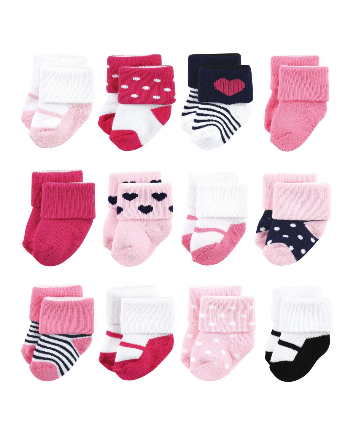 Click here for Luvable Friends Baby Girls Cotton Terry Socks Bund... prices