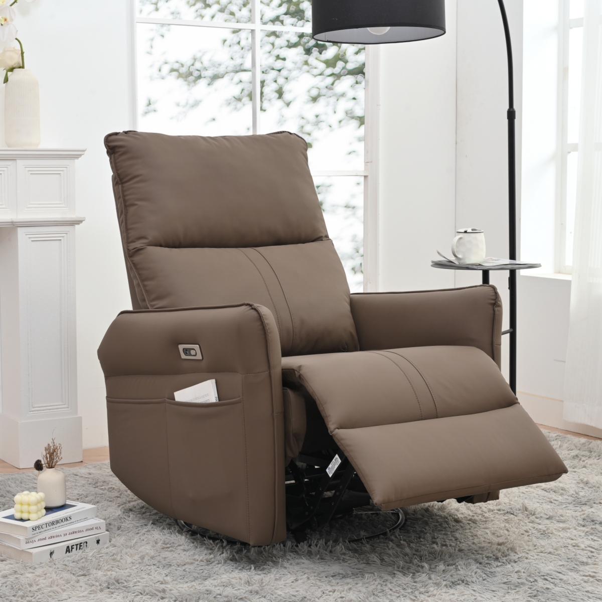 Click here for 270° Swivel Glider Recliner with Usb Ports fo... prices