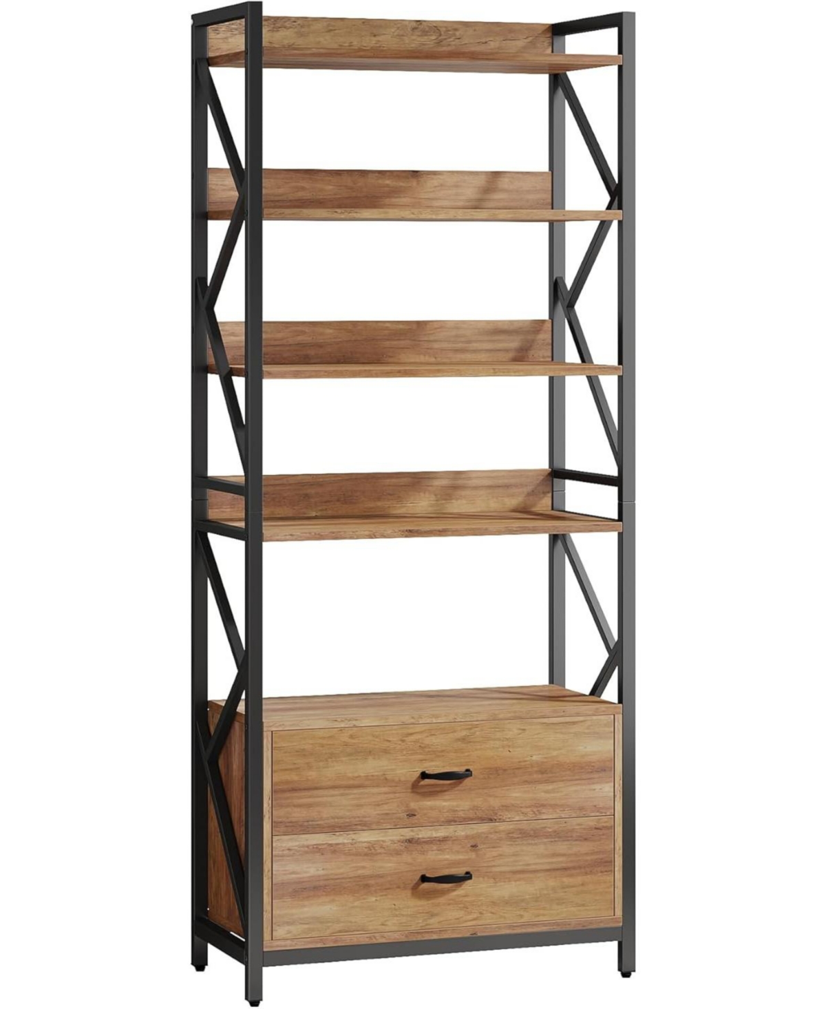 Click here for Tribesigns Bookshelf with Drawers  70.8 Industrial... prices