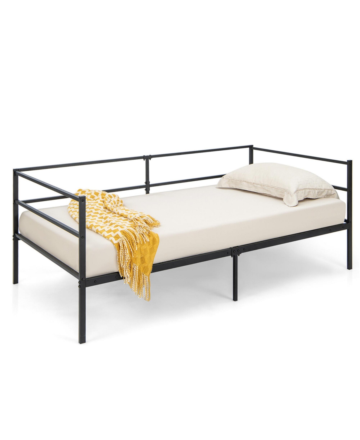 Click here for Gymax Twin Metal Daybed Frame Dual-use Platform So... prices