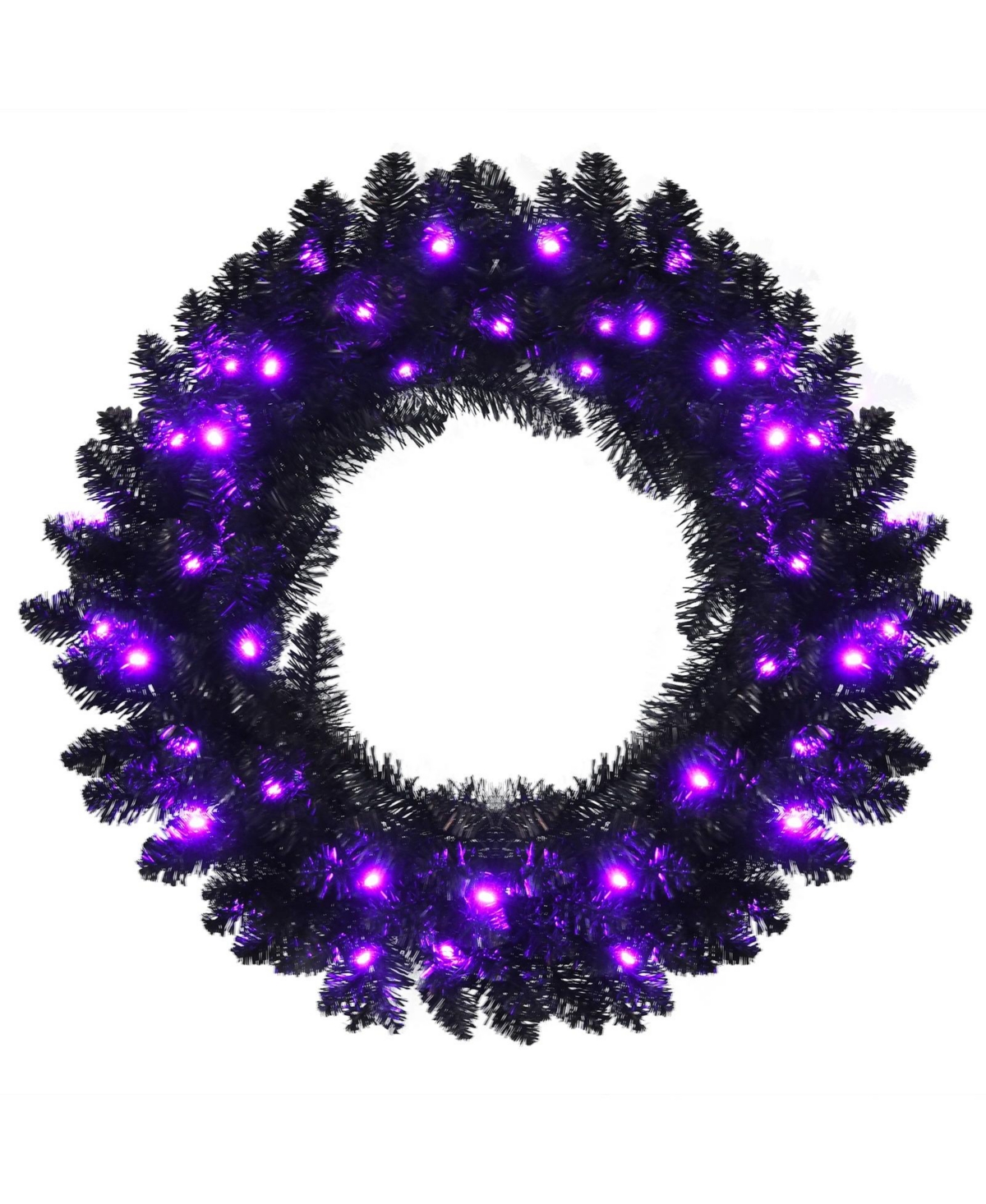 Click here for Skonyon 24 Inch Pre-lit Halloween Wreath with 35 P... prices