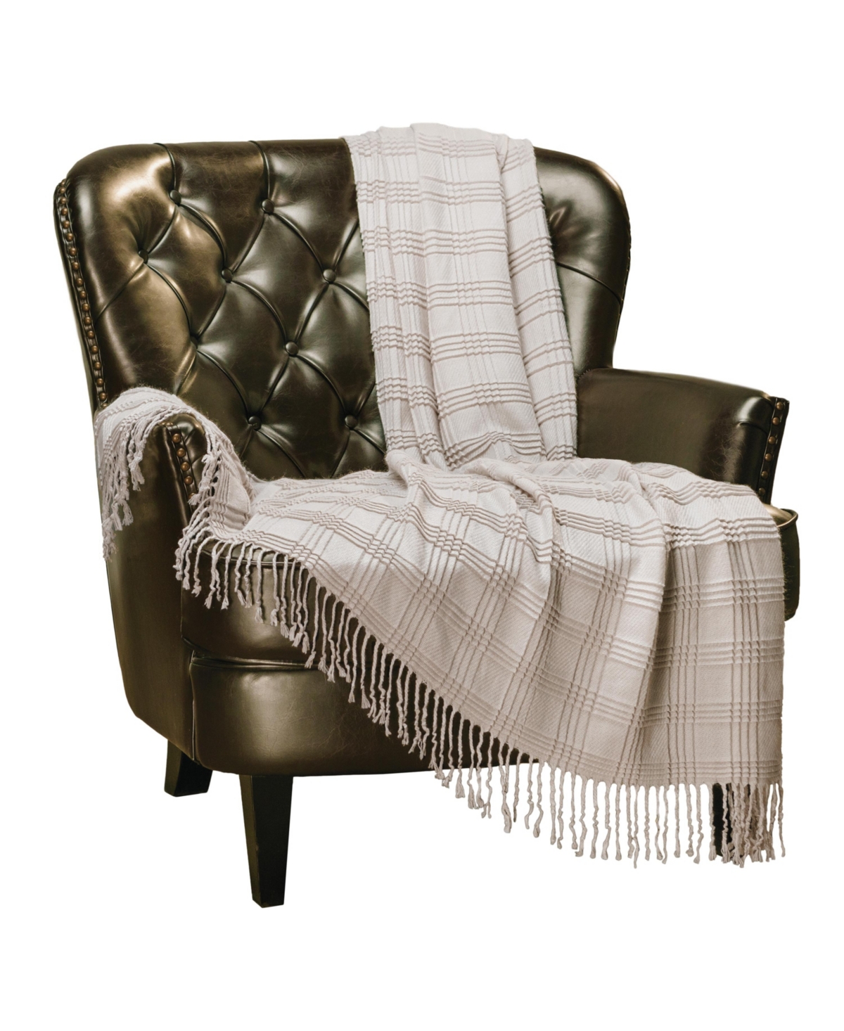 Click here for Chanasya Premium Pleated Solid Plaid Acrylic Throw... prices