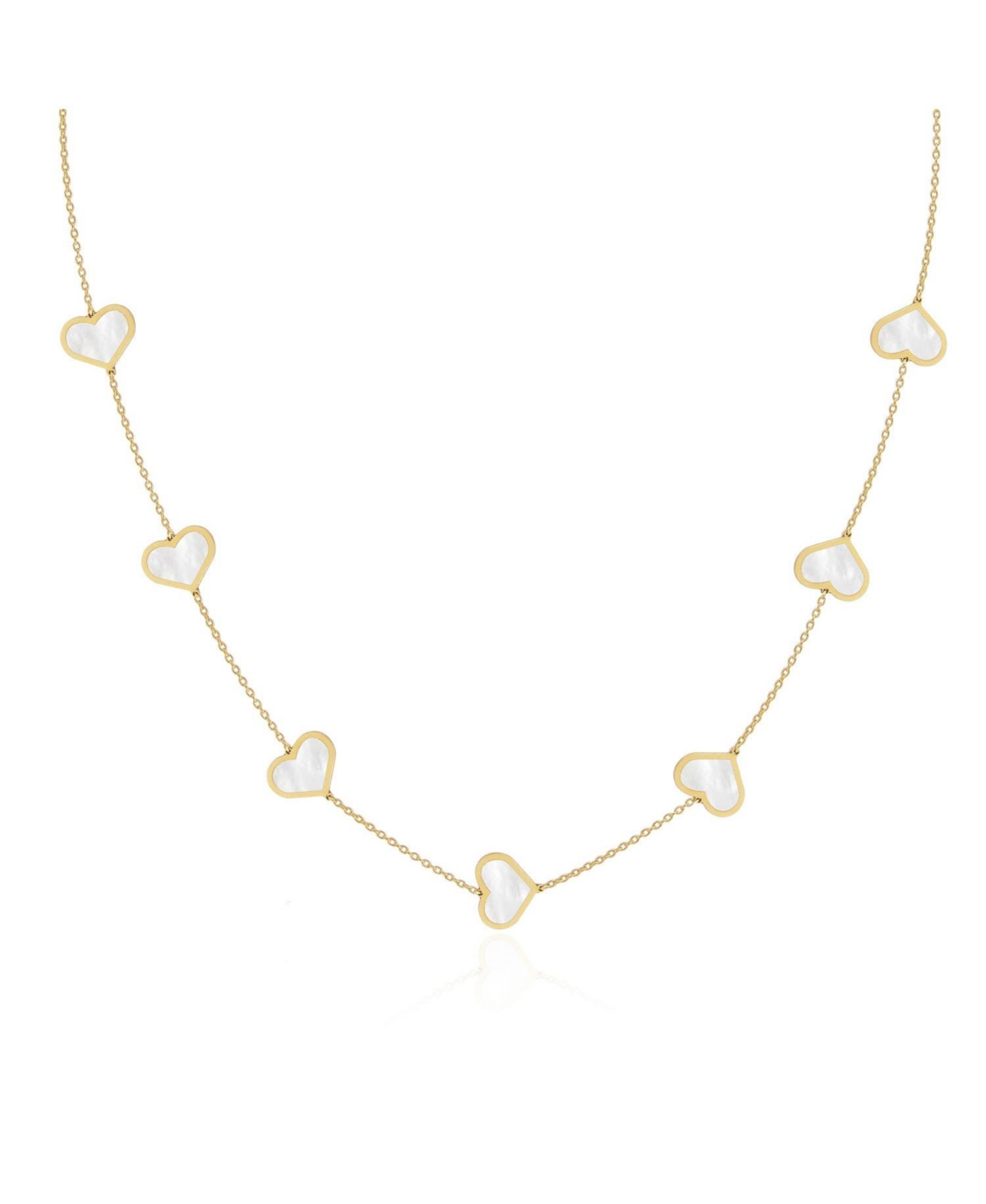 Click here for The Lovery Large Mother of Pearl Heart Station Nec... prices