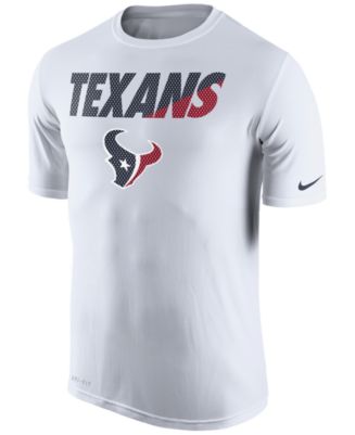 Nike Men's Houston Texans Legend Staff Practice T-Shirt - Macy's
