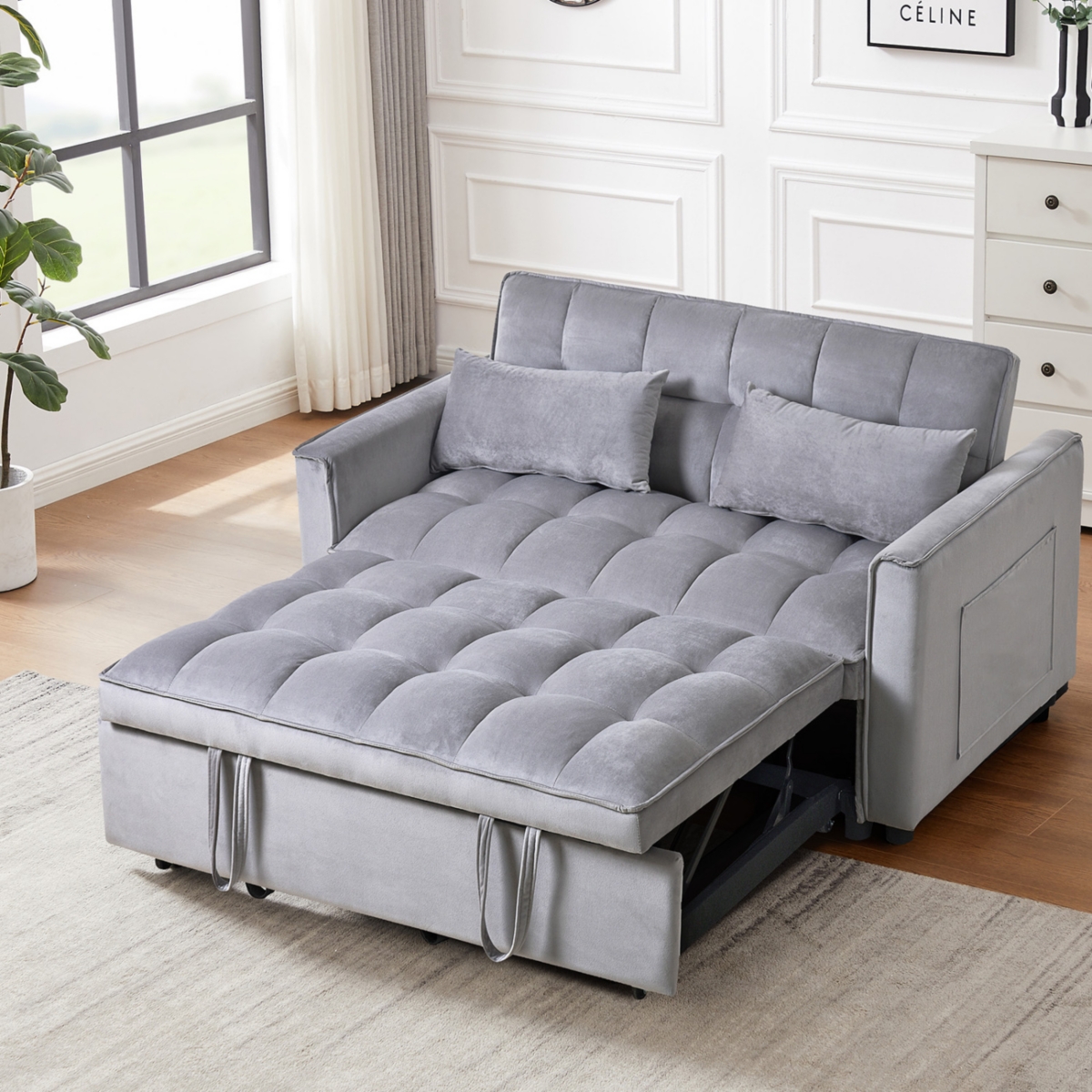 Click here for Streamdale Convertible Sleeper Sofa Bed with Velve... prices
