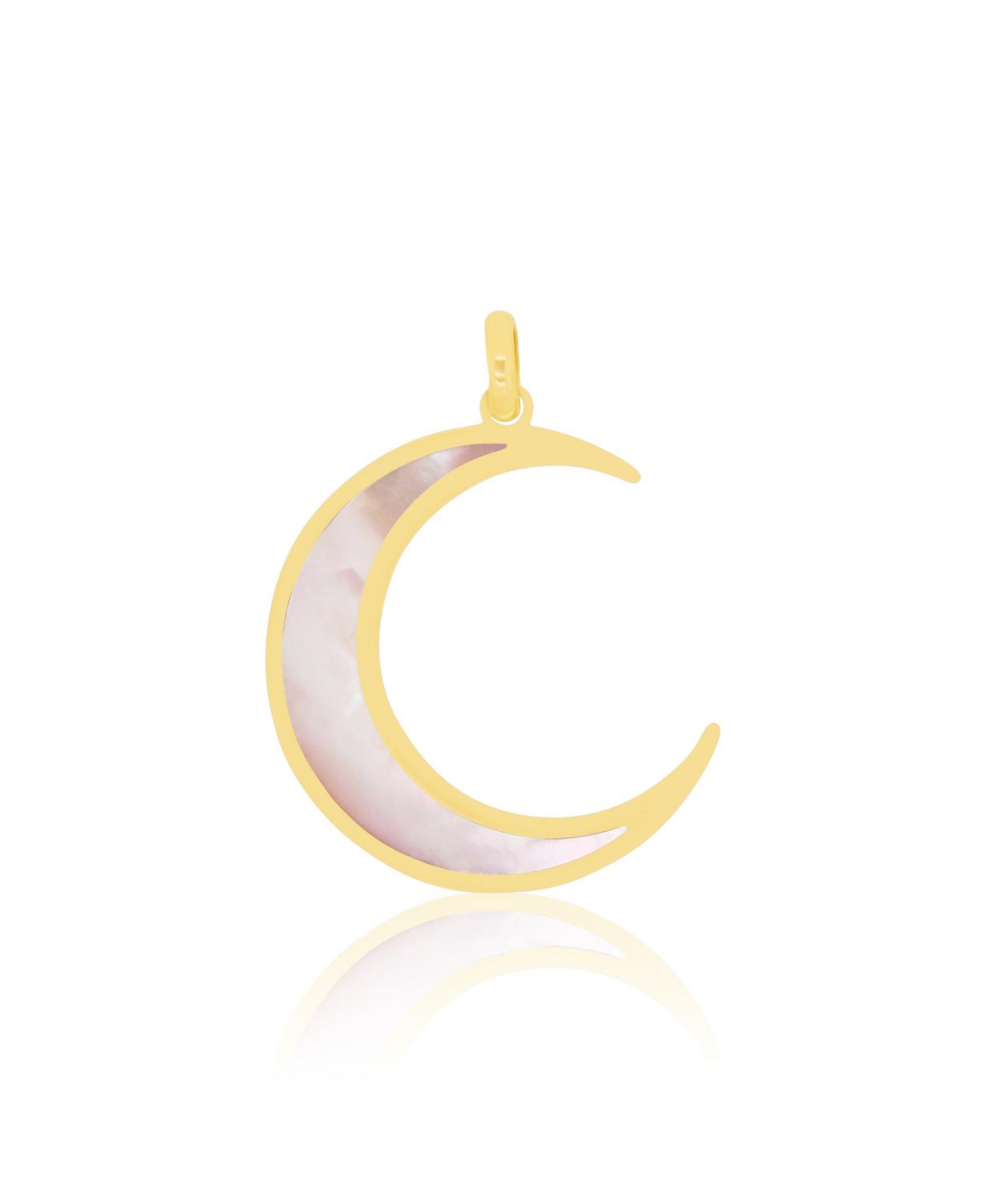 Click here for The Lovery Mother of Pearl Crescent Moon Charm 14K... prices