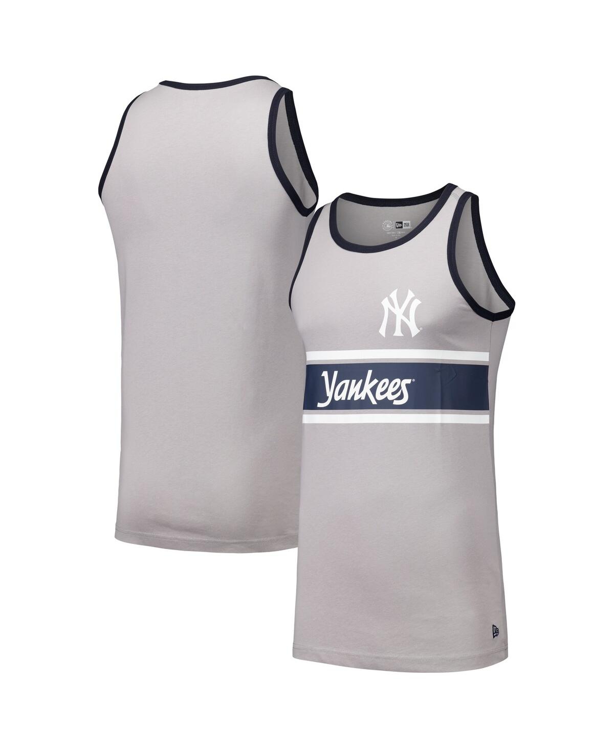 Click here for New Era Mens Gray New York Yankees Jersey Ringer T... prices