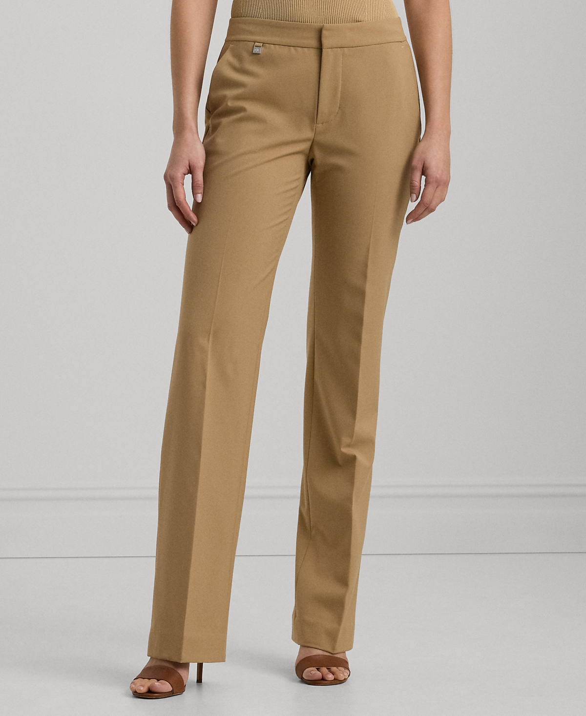Click here for Lauren Ralph Lauren Petite Straight-Leg Pants - Ca... prices