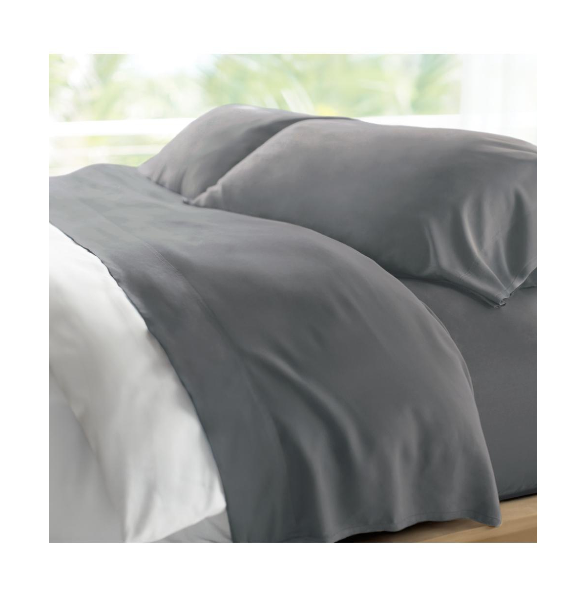 Click here for Cariloha Retreat 4-Piece Sateen Sheet Set | White... prices