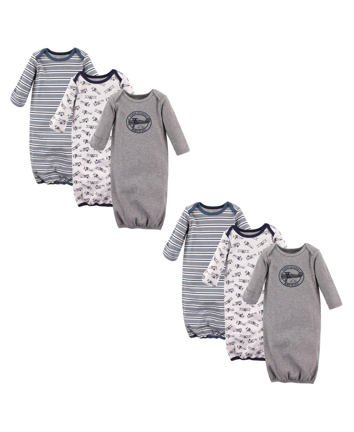 Click here for Hudson Baby Baby Boys Cotton Gowns  Aviation 6-Pie... prices