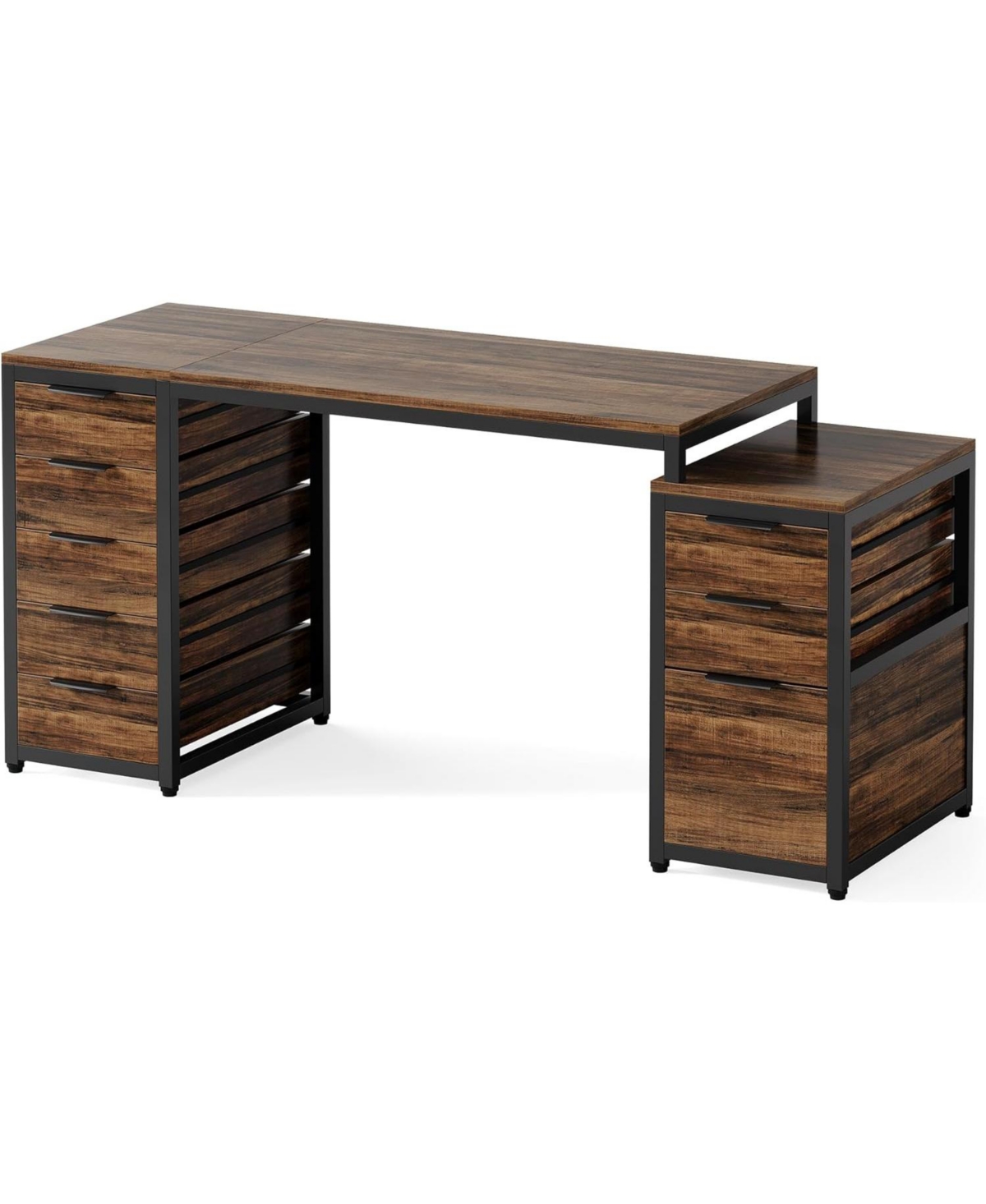 Click here for Tribesigns Computer Desk with 8 Drawers  63"... prices