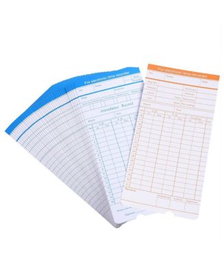 Yescom 50 Count Monthly Time Clock Cards Timecard for Employee ...